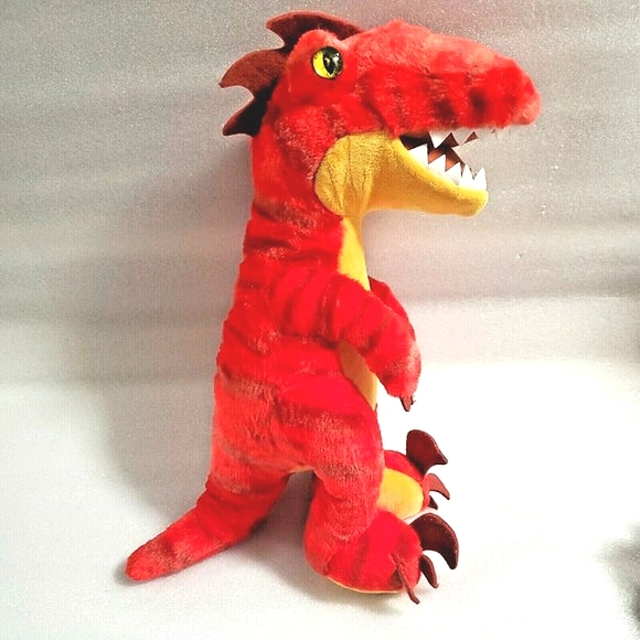 BAB | Toys | Build A Bear Bab Red Dinosaur Velociraptor Raptor Trex ...